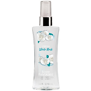Body Fantasies Signature Fragrance Body Spray ~ Fresh White Musk ~ Travel Size 3.2oz (Quantity 1)