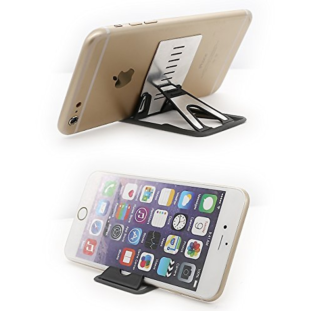 iMangoo iPhone Kickstand, iPad Mini Kickstand, Multi-Angle Holder Tablet Dock Adjustable Foldable Cradle Portable Desk Stand Fold-up Smartphone Stands Holders for Apple iPhone, iPad, Samsung, OnePlus