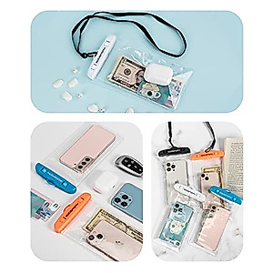 GOOSPERY [4-Pack] Universal Waterproof Phone Pouch, Underwater Cellphone Dry Case Beach Bag Compatible with iPhone 14 13 12 11 Pro Max Mini Xs XR, Galaxy S23 S22 S21 S20 Ultra Note20 up to 6.8"