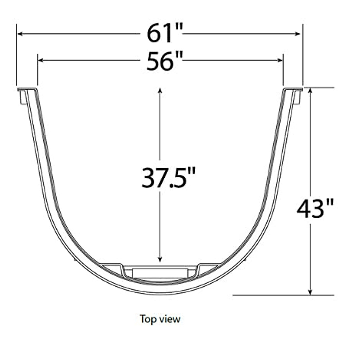 Wellcraft 5600 Polycarbonate Well Cover - Flat Cover