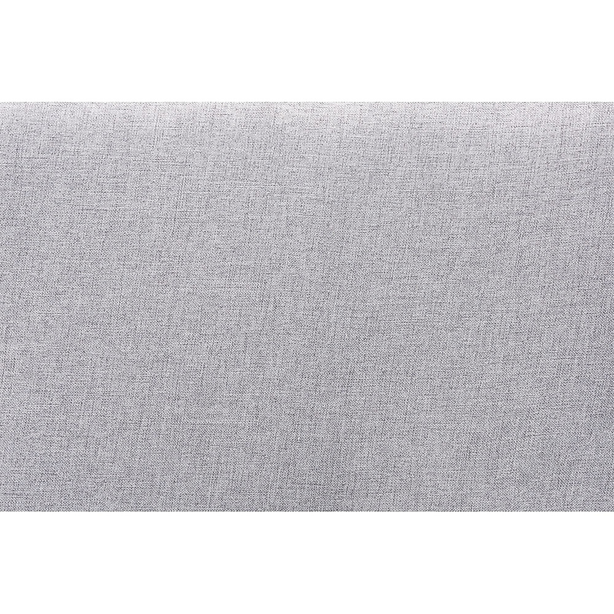 Baxton Studio Dexter Modern and Contemporary Light Grey Fabric Upholstered and Walnut Brown Finished Wood Queen Size Headboard