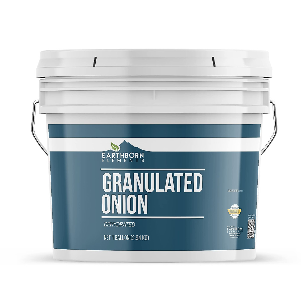 Earthborn Elements Granulated Onion 1 Gallon Bucket, Kitchen Staple, Bulk Size