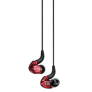 Shure SE535LTD Limited Edition Red Sound Isolating Earphones with Remote (Old Model) + Microphone