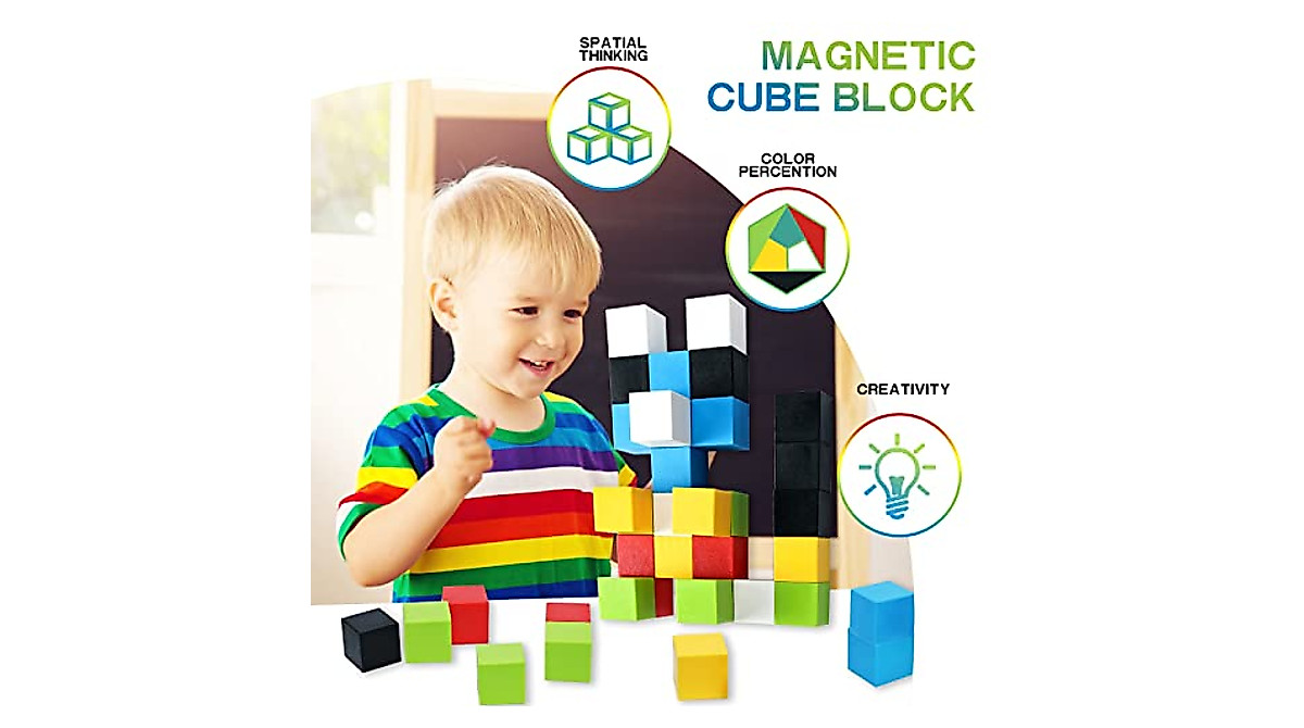 Akyvins Magnetic Building Blocks - 30 PCS STEM Toy