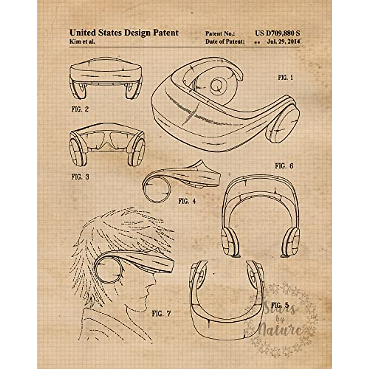 Classic VR Goggles Headset Patent Prints, 4 (8x10) Unframed Photos, Wall Art Decor Gifts Under 20 for Home Office Man Cave School Student Teacher Computer Science Programmer Gamer