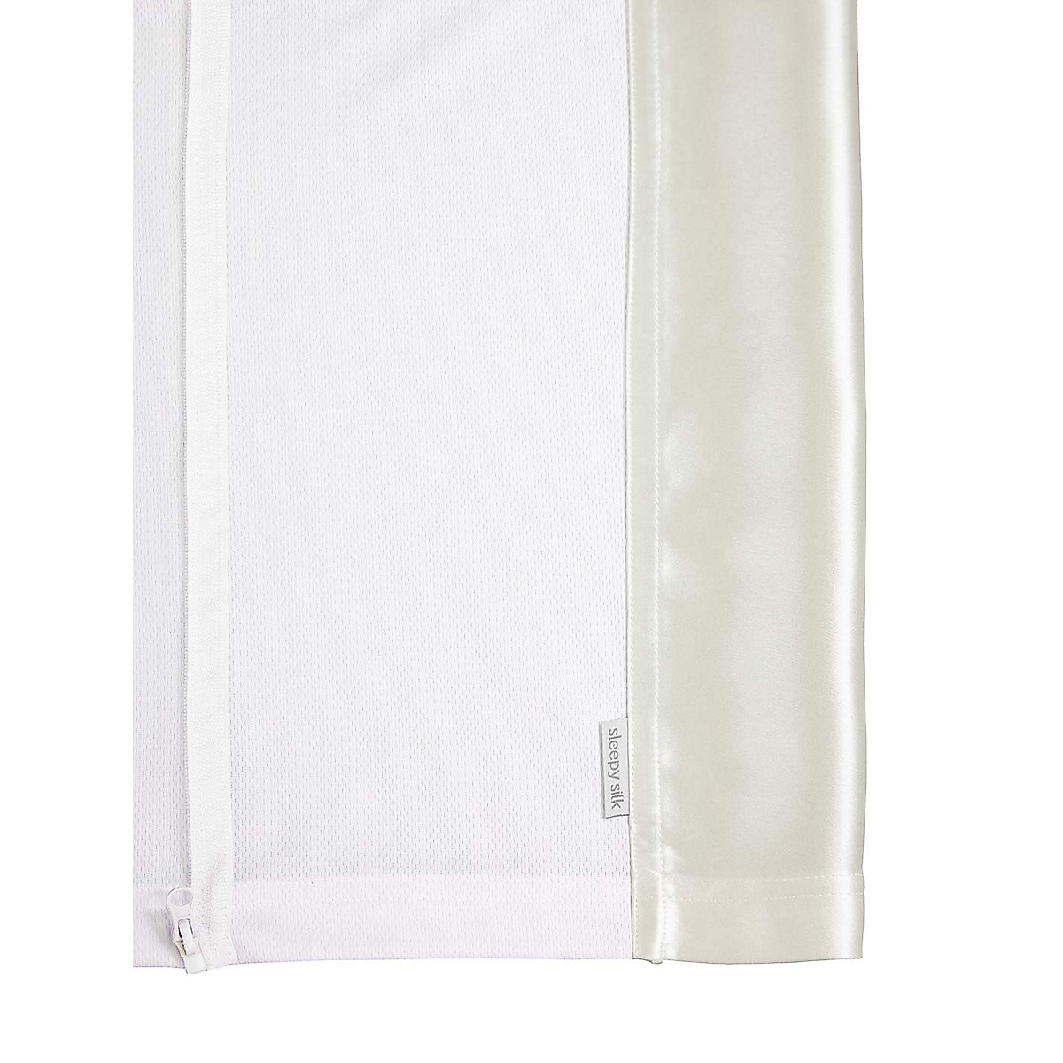 SLEEPY SILK - Baby Silk Crib Sleeve | Silk Crib Sleeve for Baby Hair Loss | Silk Baby Crib Bedding in 25 Momme Mulberry Silk | SIDS Safe Silk Crib Slip for Baby | Ivory White