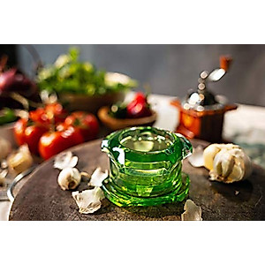 Nextrend Garlic Twister 4th Gen - Ginger, Herb, Nuts, Garlic - Handheld Kitchen Mincer, Easy to Clean! (Clear)