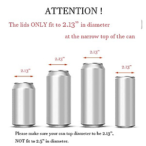 Soda/Beverage/Beer Saver Can Lids, Silicone Can Stopper Covers with No Spill - Fits standard Soda/Beverage/Beer cans (3 Pack, Black/White/Camouflage Green)