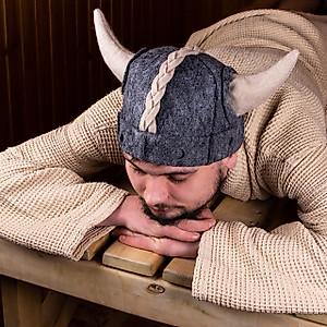 Sauna Hat Viking Russian Banya Hat for Men - Hats Sauna Hat for Men Sauna Hat Finnish Ukraine Sauna Hat Sauna Hat for Men Sauna Hats Russian Gray