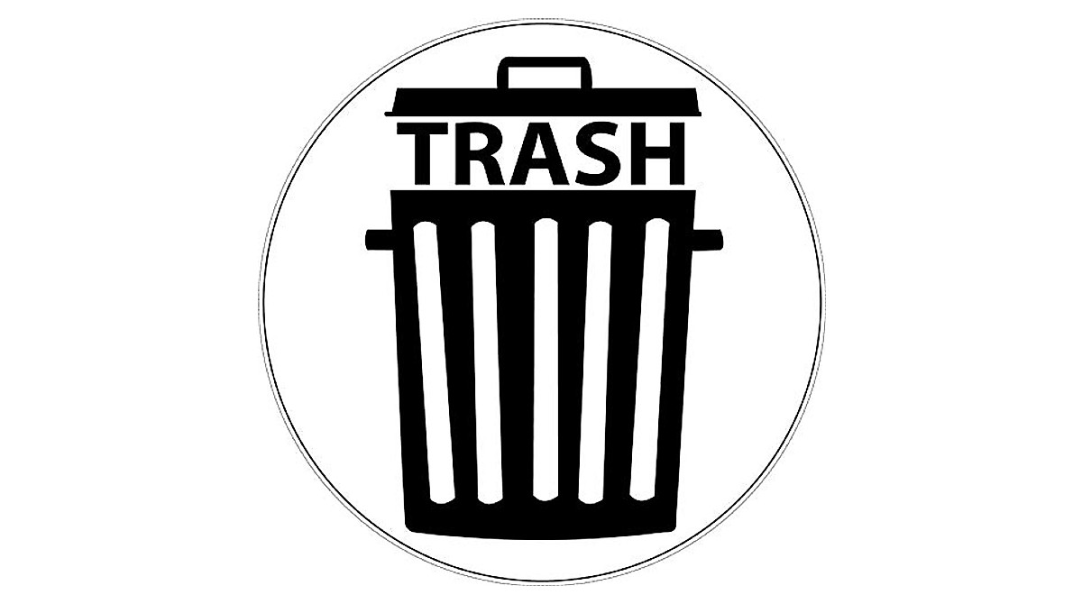 Recycle Bin Stickers for Home & Office Organization