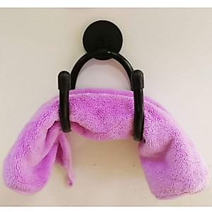 Pmsanzay Mini Magnetic Towel Hook Towel Hanger Rack for Kitchen Dish Towels, Hand Towels, Sports Sweat Towels, Gym Towels, Bath Towels, etc. - Hold up to 0.5 Lb - No Towels Included