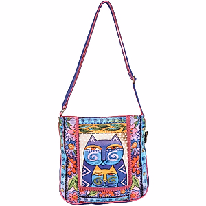Unisex Adult Sun N Sand, Stacked Felines Crossbody Handbags