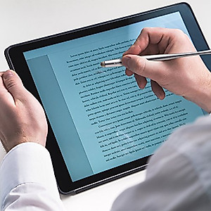 ELZO Capacitive Stylus Pens Premium Metal Slim Combo 4 Pcs Tips for All Touch Screens iPad & Android Tablets DELL/Samsung/HP/Asus/Surface/Samsung/iPhone/LG (Black, Silver, Light Blue & Rose Red)