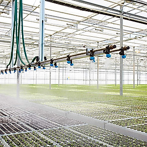 uxcell Pressure Compensating Dripper 2 GPH 8L/H Emitter for Garden Lawn Drip Irrigation with Barbed Hose Connector, Plastic Black Brown 25pcs