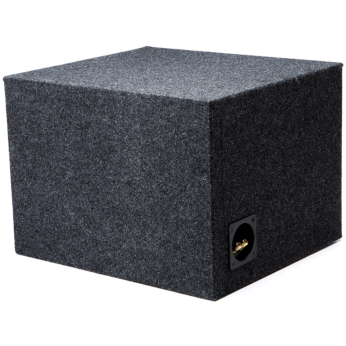 American Sound Connection Car Audio Single 12" Vented Subwoofer Stereo Sub Box Ported Enclosure 5/8" MDF