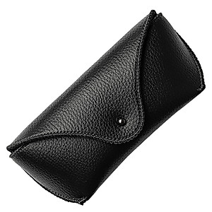PU Leather Sunglasses Case Black, Durable Glasses Case Medium Big, Sunglass Cases, Goggles Case, Portable Sunglasses Case Slim, Spectacles Case, Knocks Protection Case