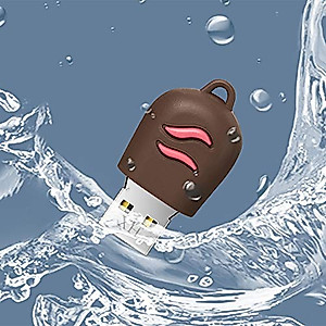 USB Flash Drives, 8GB / 16GB / 32GB / 64GB Waterproof USB 2.0 USB Memory Stick Data Storage Pendrive Thumb Drives (64GB, Brown Paw)