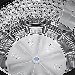 Samsung 5.5 Cu. Ft. Smart Top Load Washer with Super Speed Wash in Brushed Black