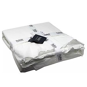 Piubelle Piu Belle Portugal Luxury Queen Size 3 Piece White Ruffle Duvet Cover Set Premium Quality 100% Cotton Shabby Chic Style