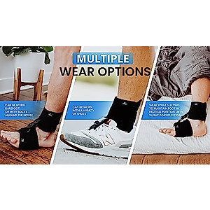 DOSH AFO Foot Drop Brace - Drop Foot Brace for Walking - Use as a Left or Right AFO Brace - Ankle Foot Orthosis Support Brace for Men and Women - Foot Supports - Drop Foot Braces