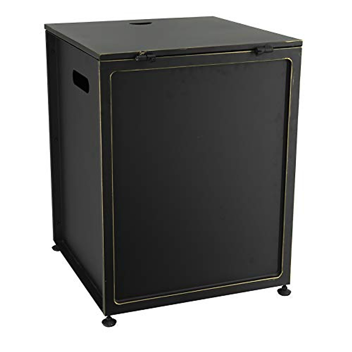 Bond Manufacturing 67635 Cover Hideaway Table for Gas Fire Pits, Suitable for Any 20lb Propane Tank, Black