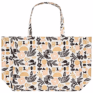 Danica Studio Myth Cotton Block Printed Large Tote Bag 19 x 15 inches