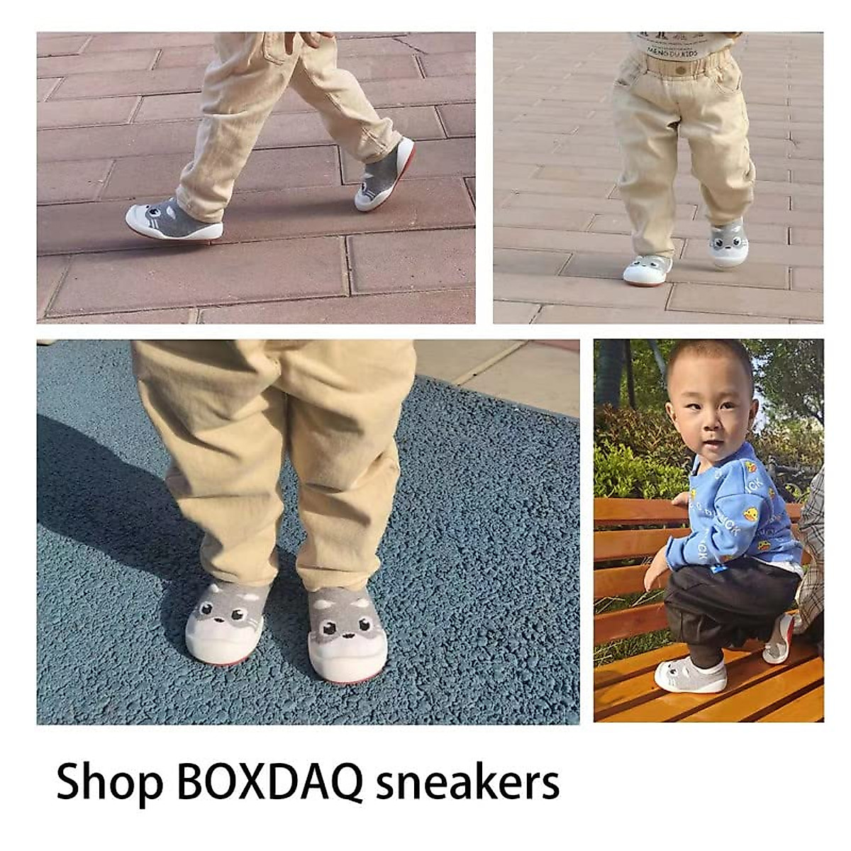 BOXDAQ Infant boy and Girl Indoor and Outdoor Sports Shoes, Casual Silicone Lightweight Non-Slip Toddler Shoes, Breathable Elastic Non-Lacing Socks Overshoes 1 Pair