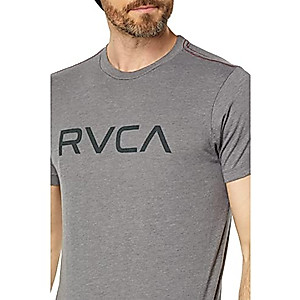 RVCA Mens Big Logo Short Sleeve Tee - Smoke Black | Medium