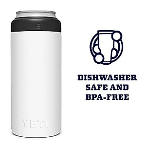 YETI Rambler 12 oz. Colster Slim Can Insulator for the Slim Hard Seltzer Cans, White