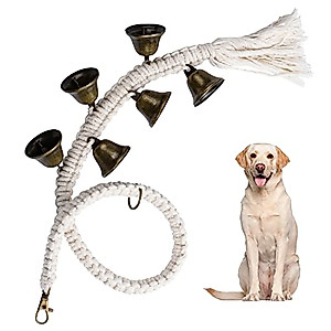 Door Bells for Potty Training,Dog Door Bells for Door,Hanging Dog Doorbells for Dogs,Puppy Supplies for Pets with 6 Extra Loud Bells,Premium Quality Doggy Cat Dog Pet Supplies to Ring to Go Outside