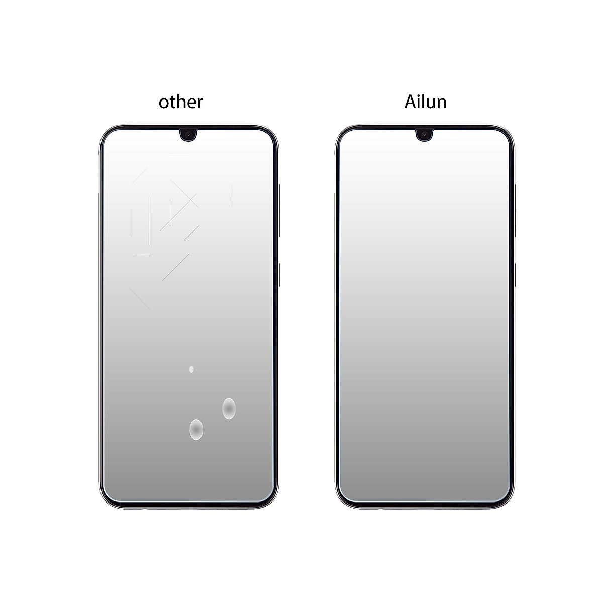 Ailun Screen Protector for Samsung Galaxy A50,A30,A50s,A30s,A40,M30,M31 Tempered Glass Screen Protector 3Pack 9H Hardness 2.5D Edge,Case Friendly