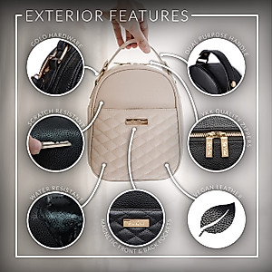 Monaco Diaper Bag + Snack Bag by Luli Bebe - Chic Vegan Leather (Ebony Black)