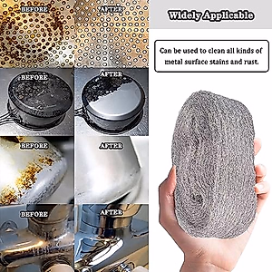 Steel Wool, Fine Steel Wool Fill Fabric Roll DIY Kit, Stainless Steel Wool Coarse Wire Wool Gap Blocker Hole Filler for Mice Control Hardware Cloth for Holes, Gaps, Vents, Siding, Pipeline (13Ft)