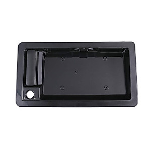 YRANZO Exterior Rear Door Handle for Ford 1992-2008 E150 E250 E350 Econoline Replace 6C2Z-15434A20-AA F6UZ-15434A20-AAA Back Cargo Door Handle with License Plate Tag Bracket 1PC