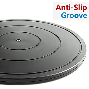 VOLCANOES CLUB Lazy Susan Turntable Organizer - 12 Inch & 16 Inch Heavy Duty Rotating Swivel Stand