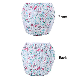 Storeofbaby 2pcs Reusable Adjustable Baby Swim Diapers Stylish Pattern Swimwear