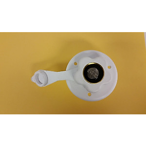 JR Products 160-85-A-26-A Polar White City Water Flange with 1/2" MPT