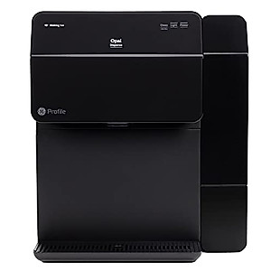 GE Profile Opal Ice Dispenser | Countertop Nugget Ice Maker with Ice Dispenser & 1-Gallon Side Tank | Ice Machine with WiFi Connectivity | Smart Home Kitchen Essentials | Satin Black