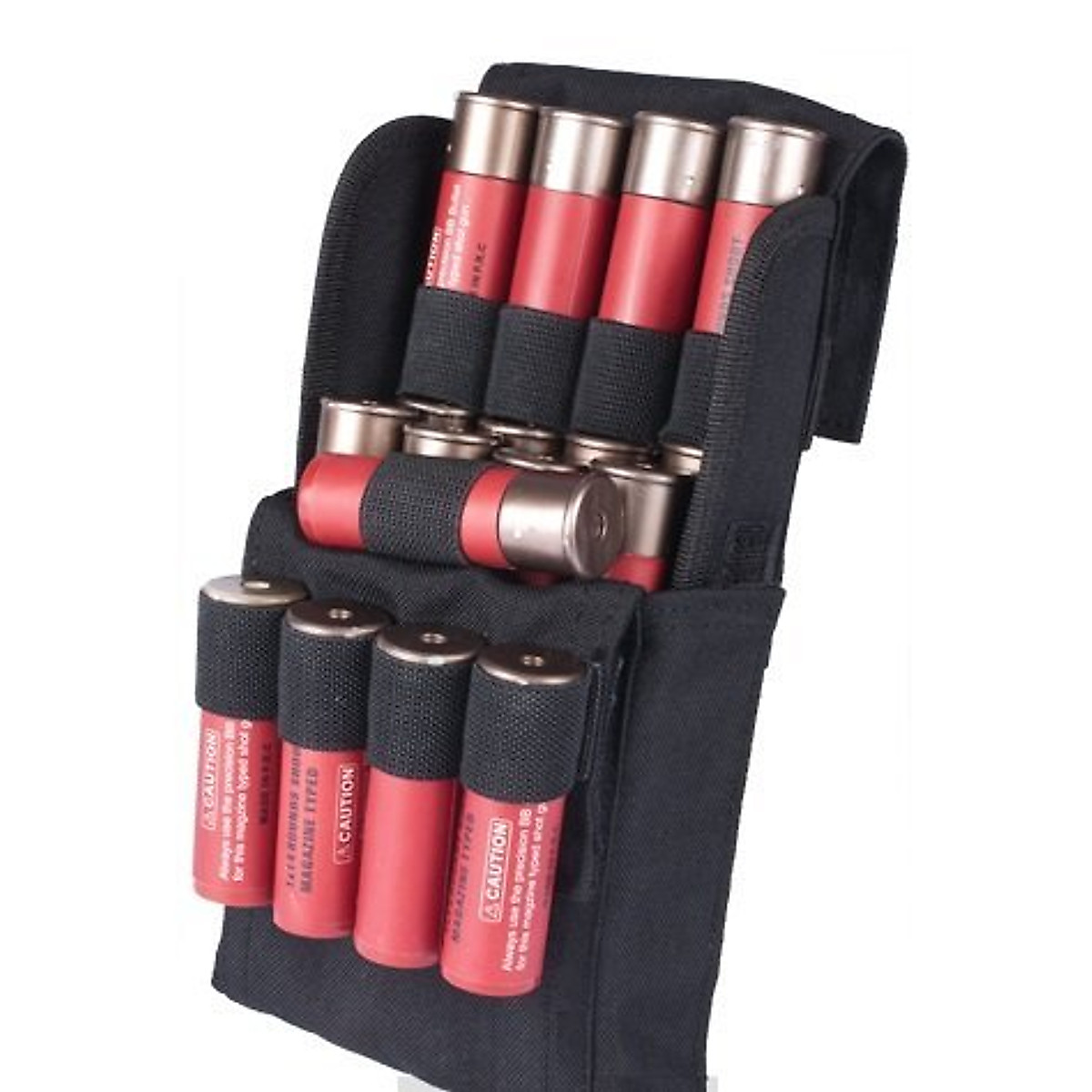 Ultimate Arms Gear Tactical Stealth Black Molle 25 Shot Shell Ammunition Ammo Reload Carrier Pouch For 12 Gauge Shotgun Rounds