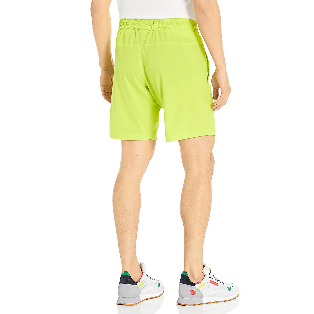 Reebok Men's Standard Workout Ready Woven Shorts, Acid Yellow, Large