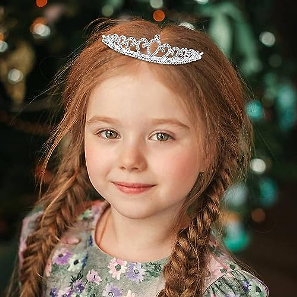 inSowni 6 Pack Decorative Sparkling Rhinestone Silver Metal Crown Headbands Tiaras Wedding Bridal Birthday Party Prom Headpieces Hair Accessories for Women Flower Girls Teens Kids (12pcs Silicone Cover for Comfort Wear Included)