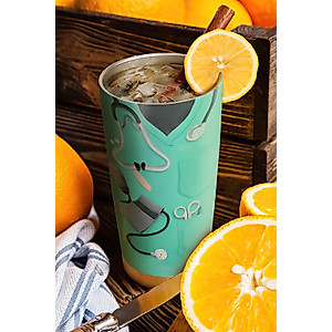 20oz Nurse Nutrition Facts Nurse Tumbler Cup, Insulated Travel Cup with Lid, Coffee Thermos for Women, Gifts for Women, Birthday Gifts for Mom, Daughter, Sister, Friends, Girlfriends, Coworker