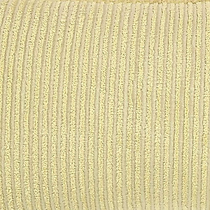 Better Trends Jullian Collection is Super Soft and Light Weight in Bold Stripes Design 100% Cotton Tufted Unique Luxurious Machine Washable Tumble Dry, Standard Sham, Yellow