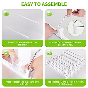 Drink Organizer for Fridge, Soda Can Dispenser for Refrigerator, Automatic Drink Dispenser for Fridge Holds up to 25 Cans, 5 Row