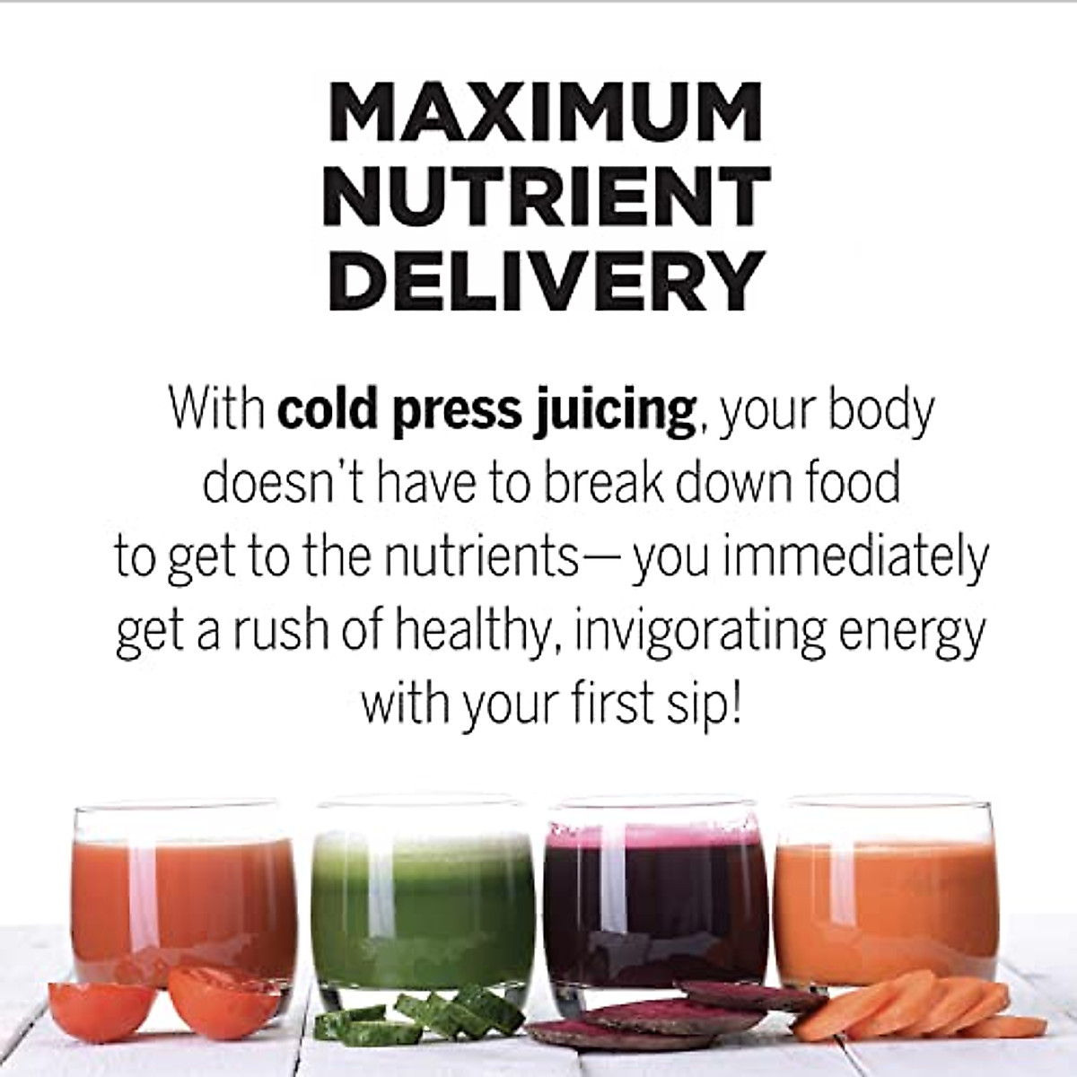 Omega NC800HDS Cold Press Juicer Machine, Vegetable and Fruit Juice Extractor and Nutrition System, Dual-Stage Slow Masticating Juicer, 150 W, Silver