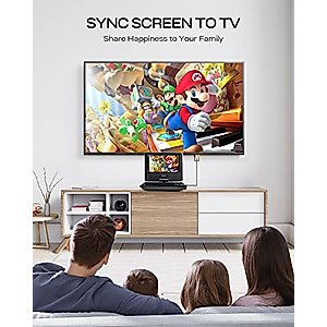 YOTON 9.5" Portable DVD Player for Kids and Car, 7.5" Swivel HD Screen with 4-6 Hours Built-in Battery, Support Sync Screen to TV, Support SD Card/USB/Multiple Disc Formats