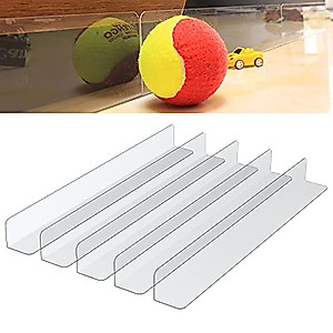 sevkumz 5 Pack Under Couch Blocker, Gap Bumper Under Bed Blocker Safety PVC Adjustable Clear Toy Blocker for Bed Sofa Barrier Blocking with Strong Adhesive,
