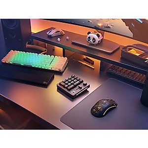 Glorious GMMK Macro Pad - Black Mechanical Numpad - 10 Key USB Keypad - Hotswap, Programmable Volume Knob, RGB Backlit, Wired & Wireless Bluetooth- Gaming Keyboard Number Pad