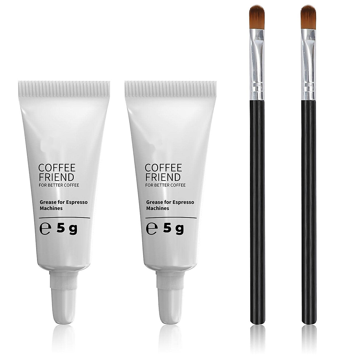 Espresso Machine Grease, Silicone Grease-Coffee machine lubricant 5g Tube fit all Sa eco, Ph illips and Gag gia Expresso Machines, Maintenance Kit for the Care and Maintenance (White2PC)