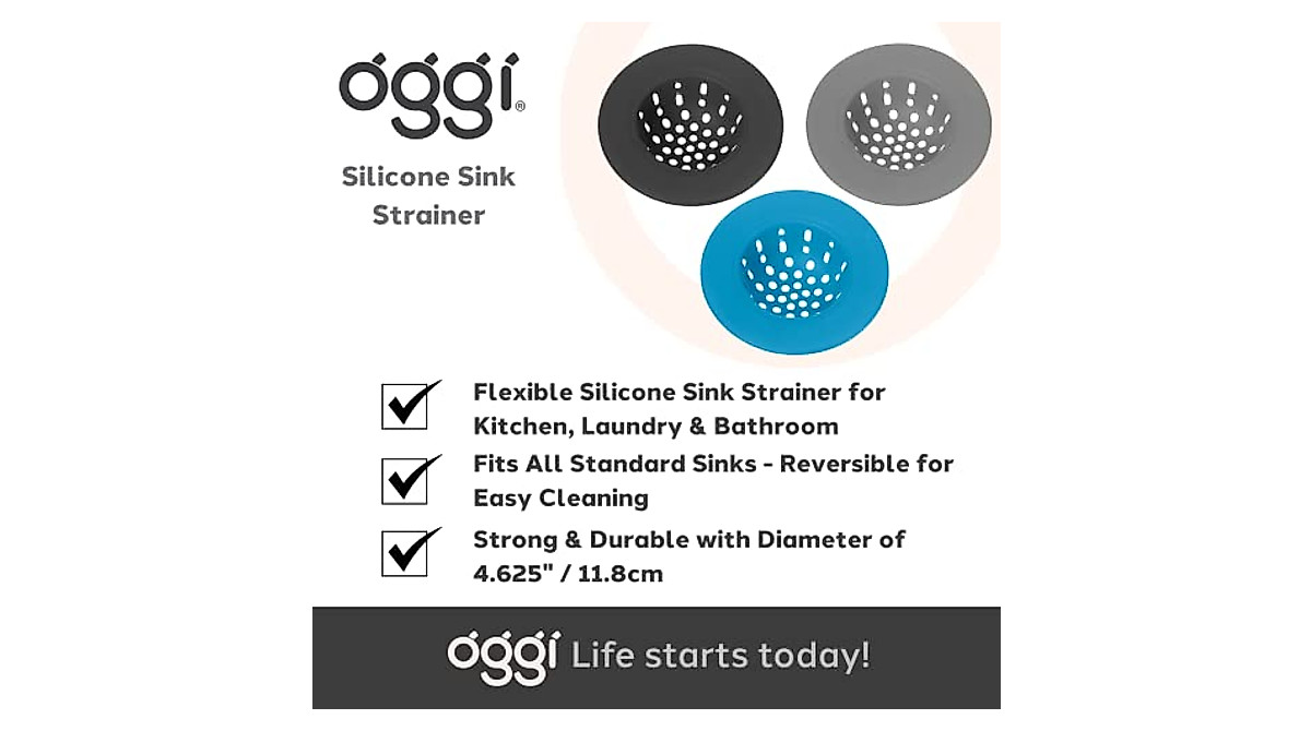 OGGI Silicone Sink Strainer - Stylish & Functional